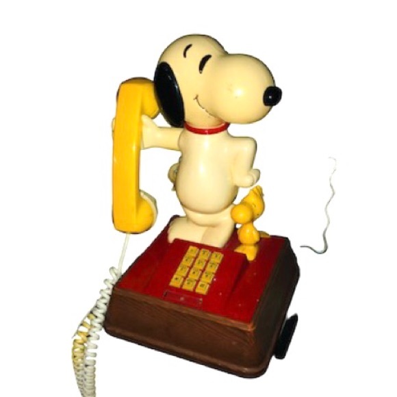 Peanuts | Accents | Vintage Landline Phone Snoopy And Woodstock ...